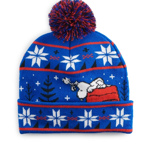 Peanuts | Accessories | Snoopy Pom Beanie | Poshmark